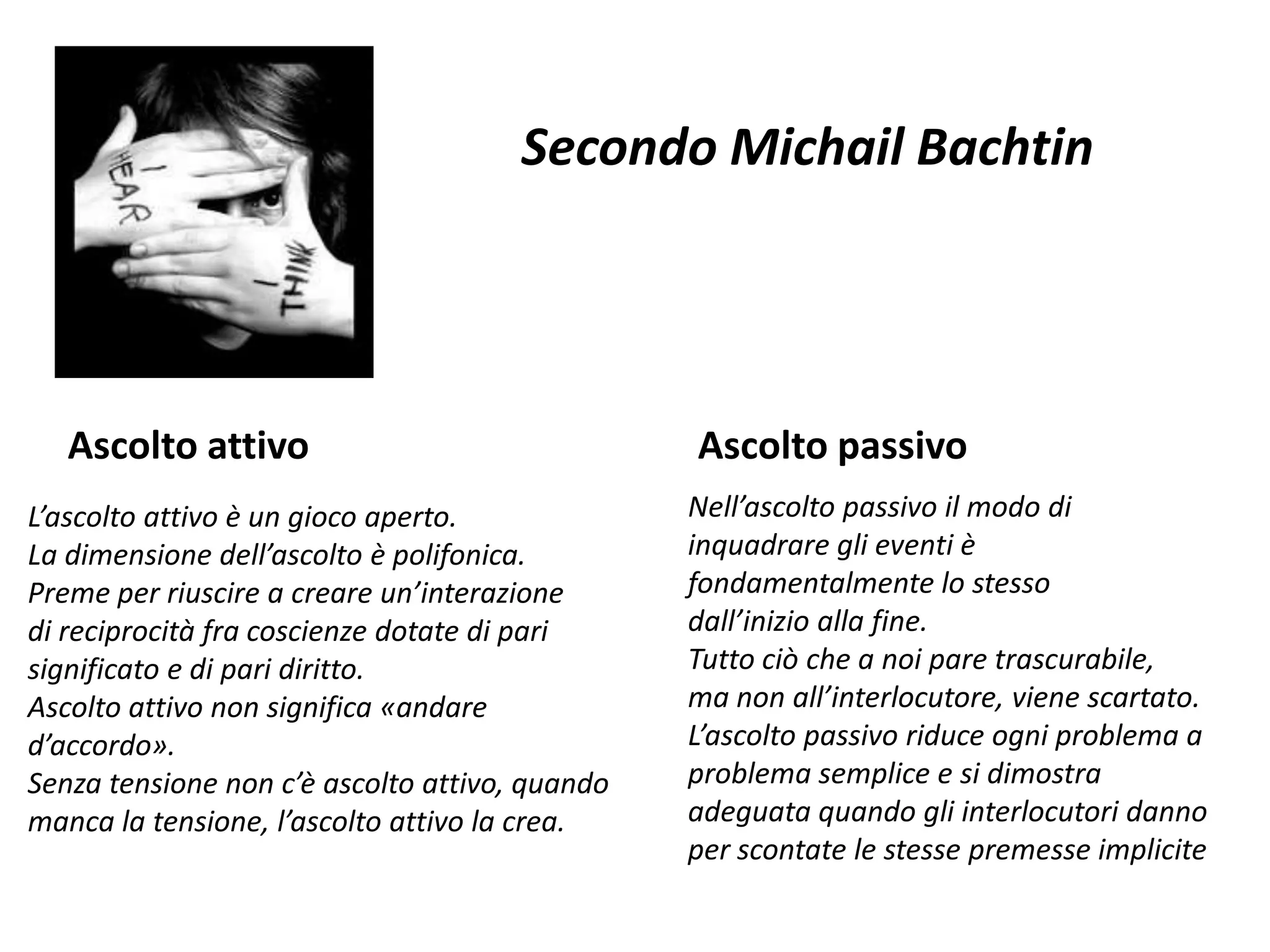 L’ascolto attivo. | PPTX