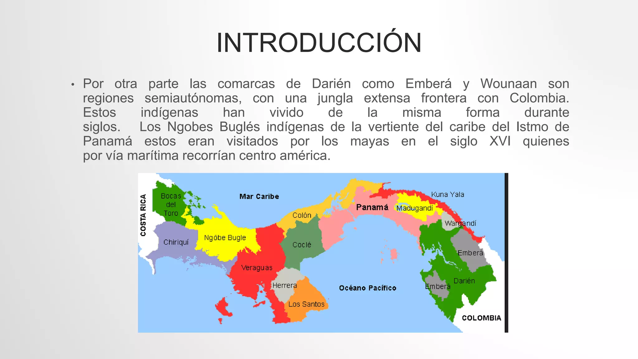 Las comarcas de Panamá | PPTX