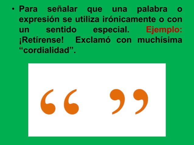 Las comillas | PPTX