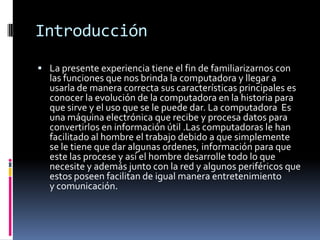 Las computadoras | PPTX