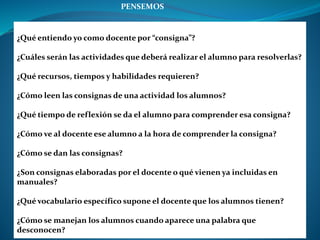 Las consignas | PPTX