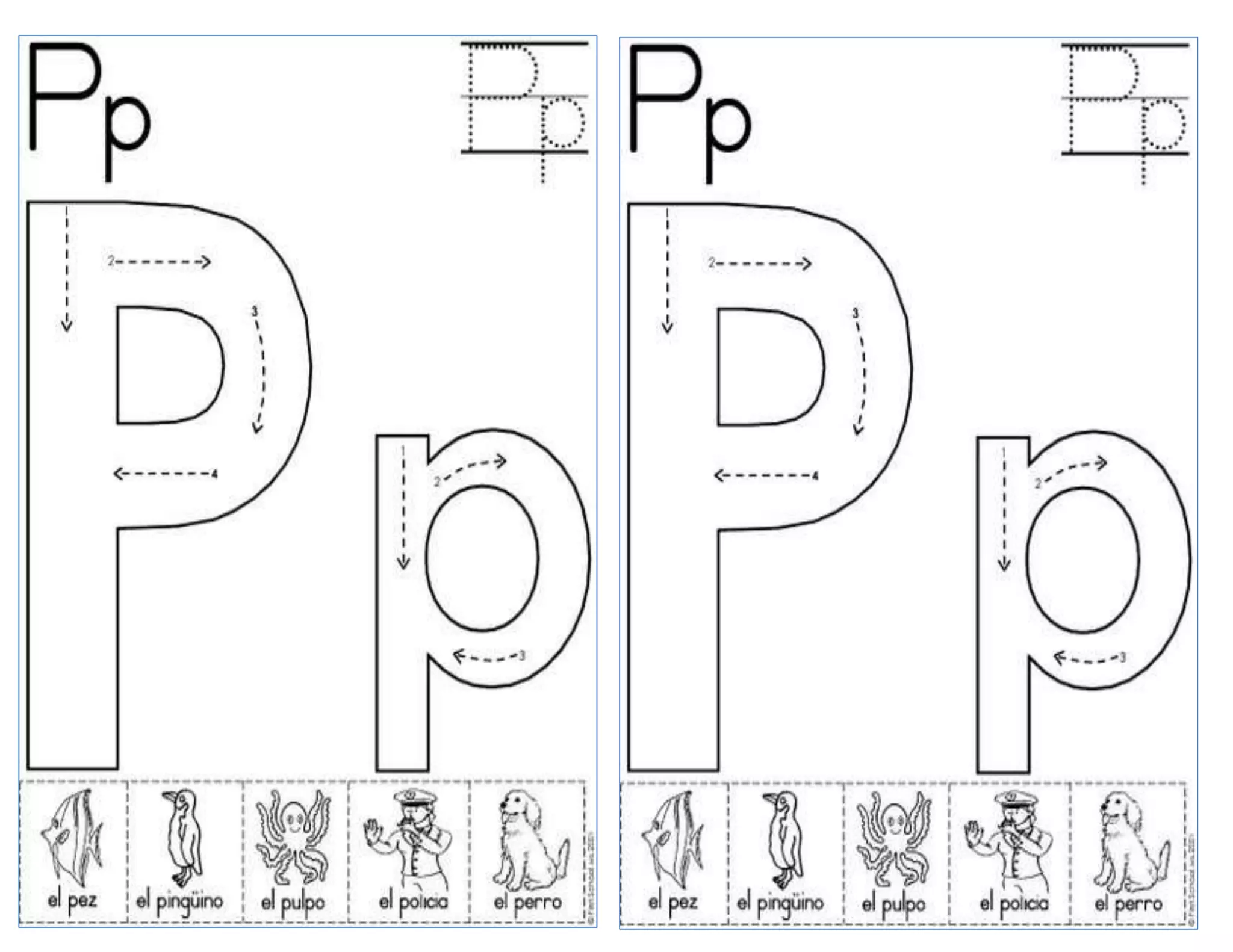 Las consonantes m, p, s, l, t, n y d | DOCX