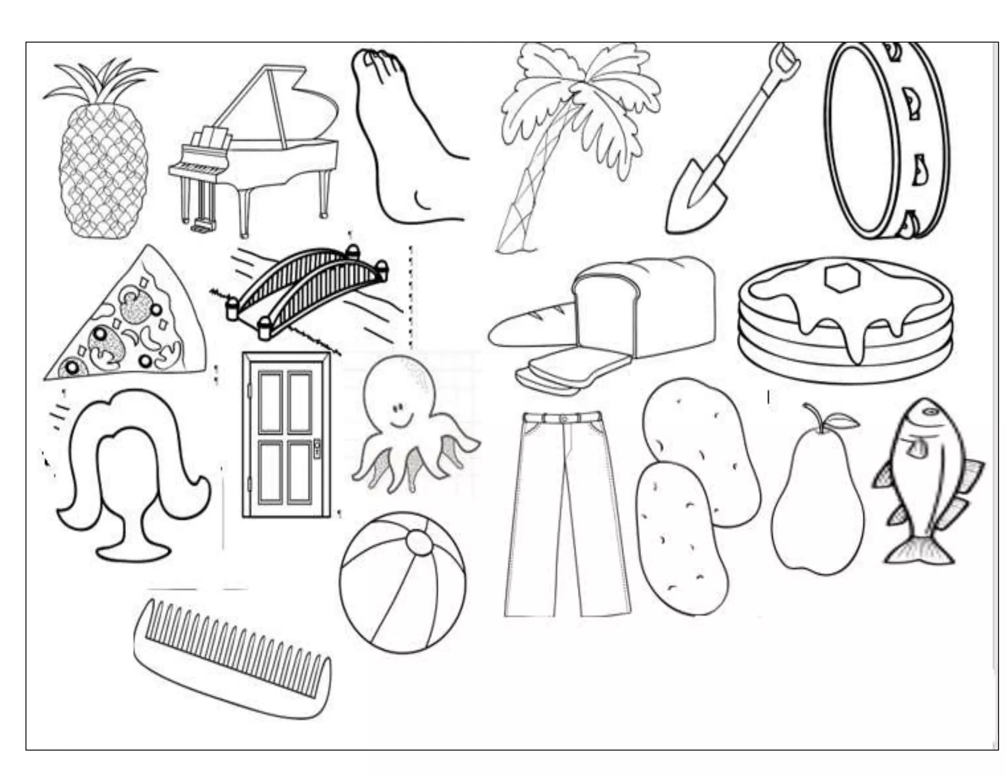 Las consonantes m, p, s, l, t, n y d | DOCX