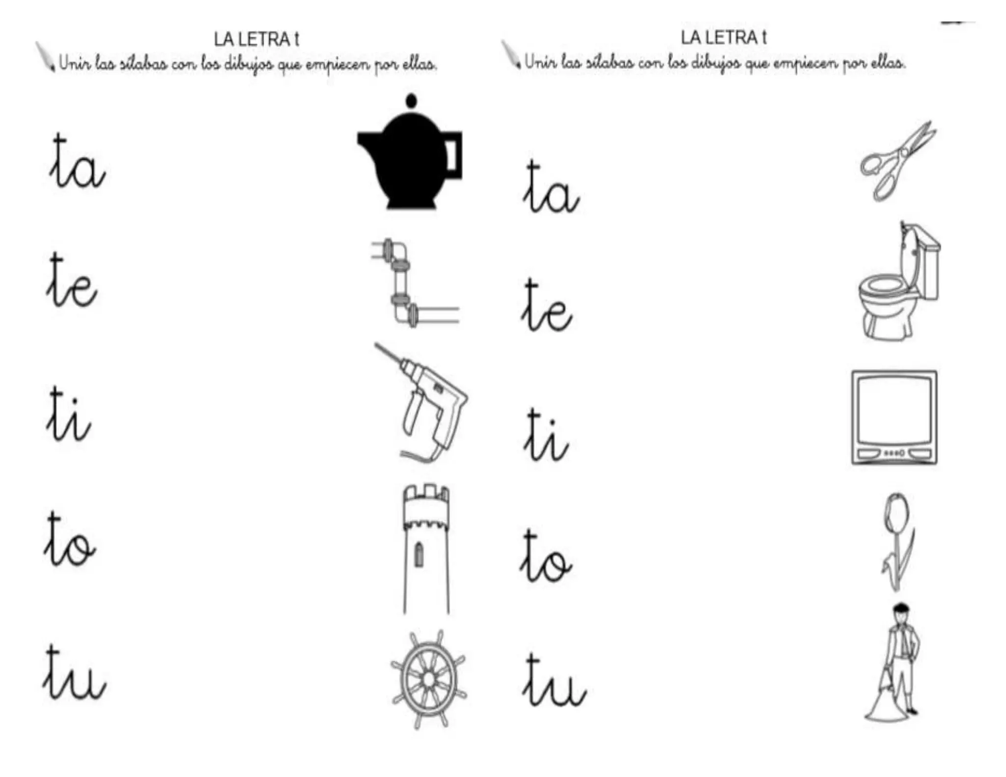 Las consonantes m, p, s, l, t, n y d | DOCX