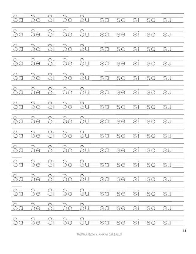 Las consonantes m, p, s, l, t, n y d | DOCX