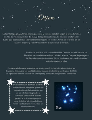 Las constelaciones y la mitología griega | PDF