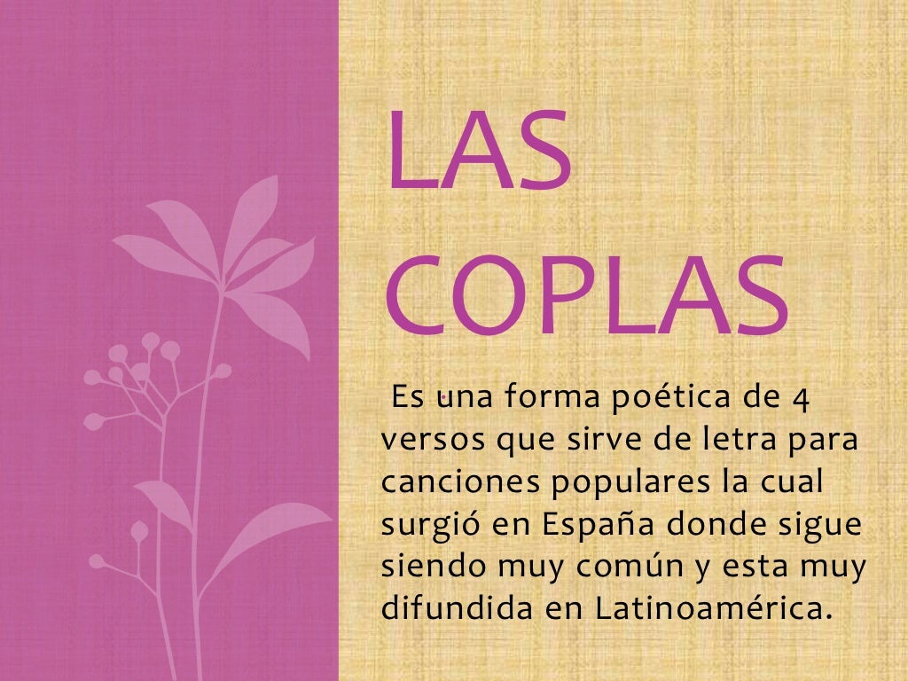 Las coplas