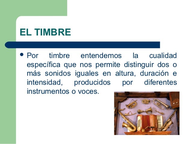 Las cualidades del sonido