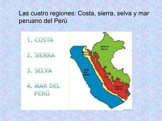 conociendo las cuatro regiones del peru | PPTX
