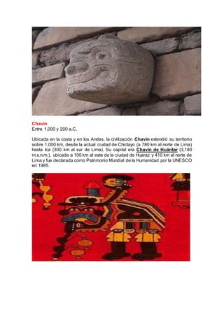 Las culturas preincaicas | DOCX