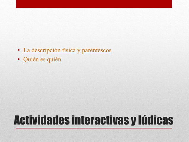 Las descripciones físicas, los estados de ánimo y la forma de ser | PPT