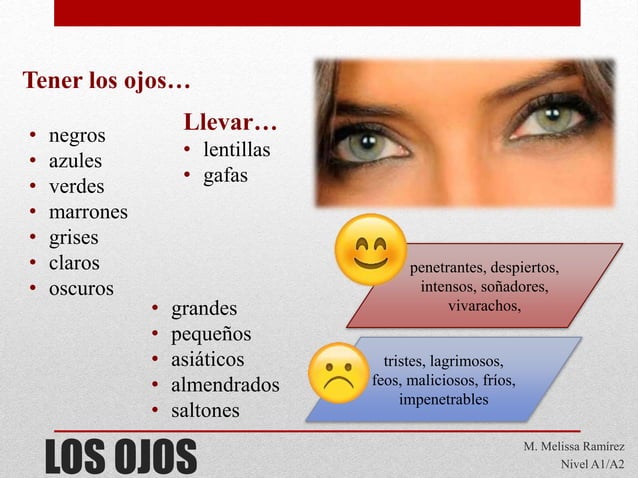Las descripciones físicas, los estados de ánimo y la forma de ser | PPT