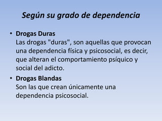 Las drogas | PPTX