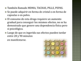 Las drogas ( extais, cocaina) anfetaminas | PPTX