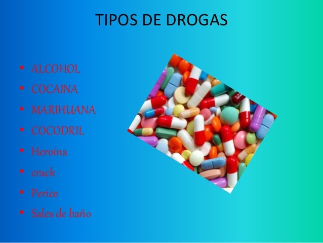 Las drogas y su descripción