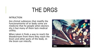 LAS DROGAS EN INGLES Y ESPAÑOL SECUNDARIA .pptx