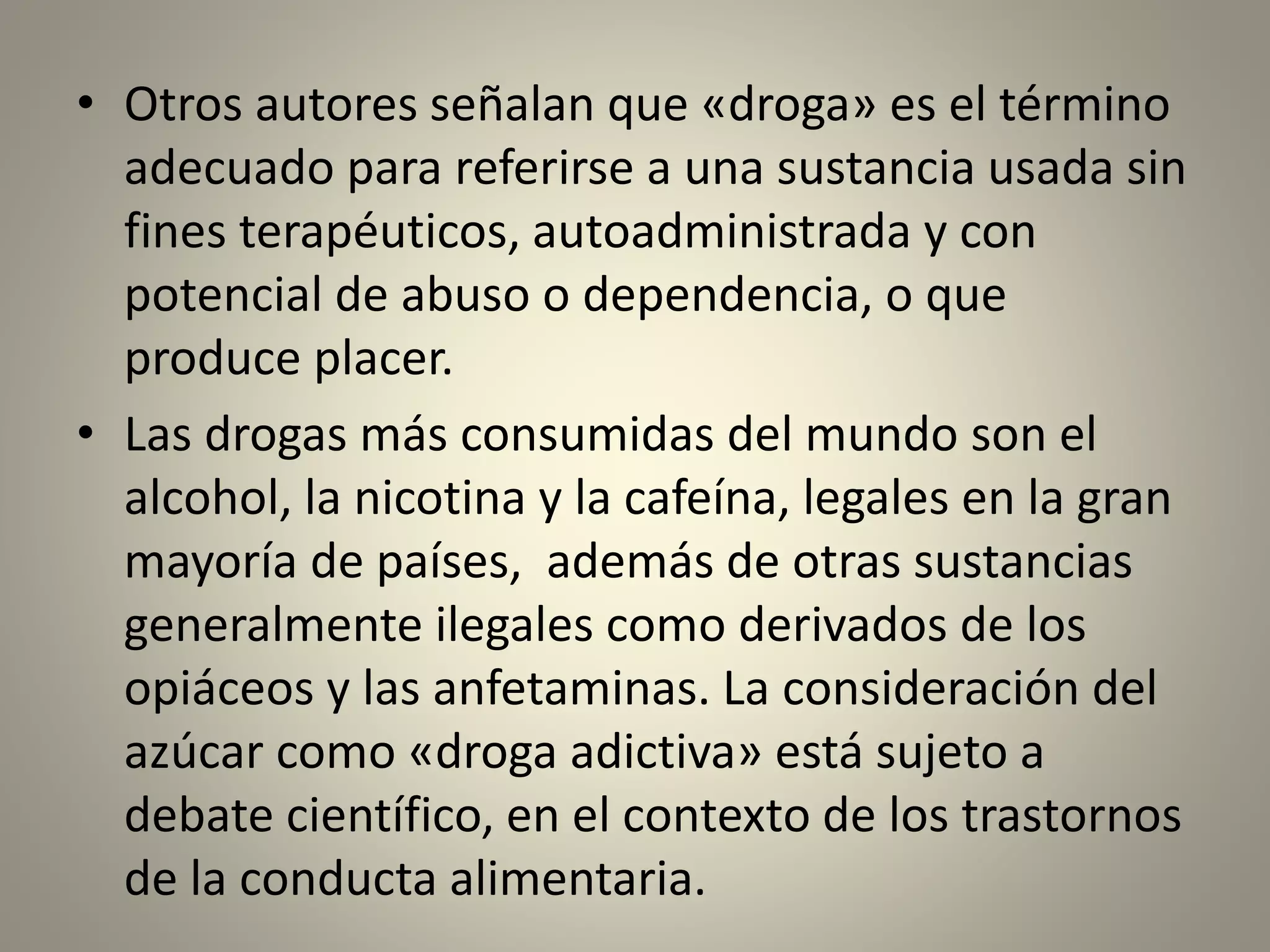 Las Drogas Y Sus Efectos | PPTX
