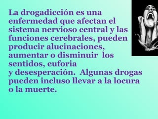 Las drogas y adicciones | PPT