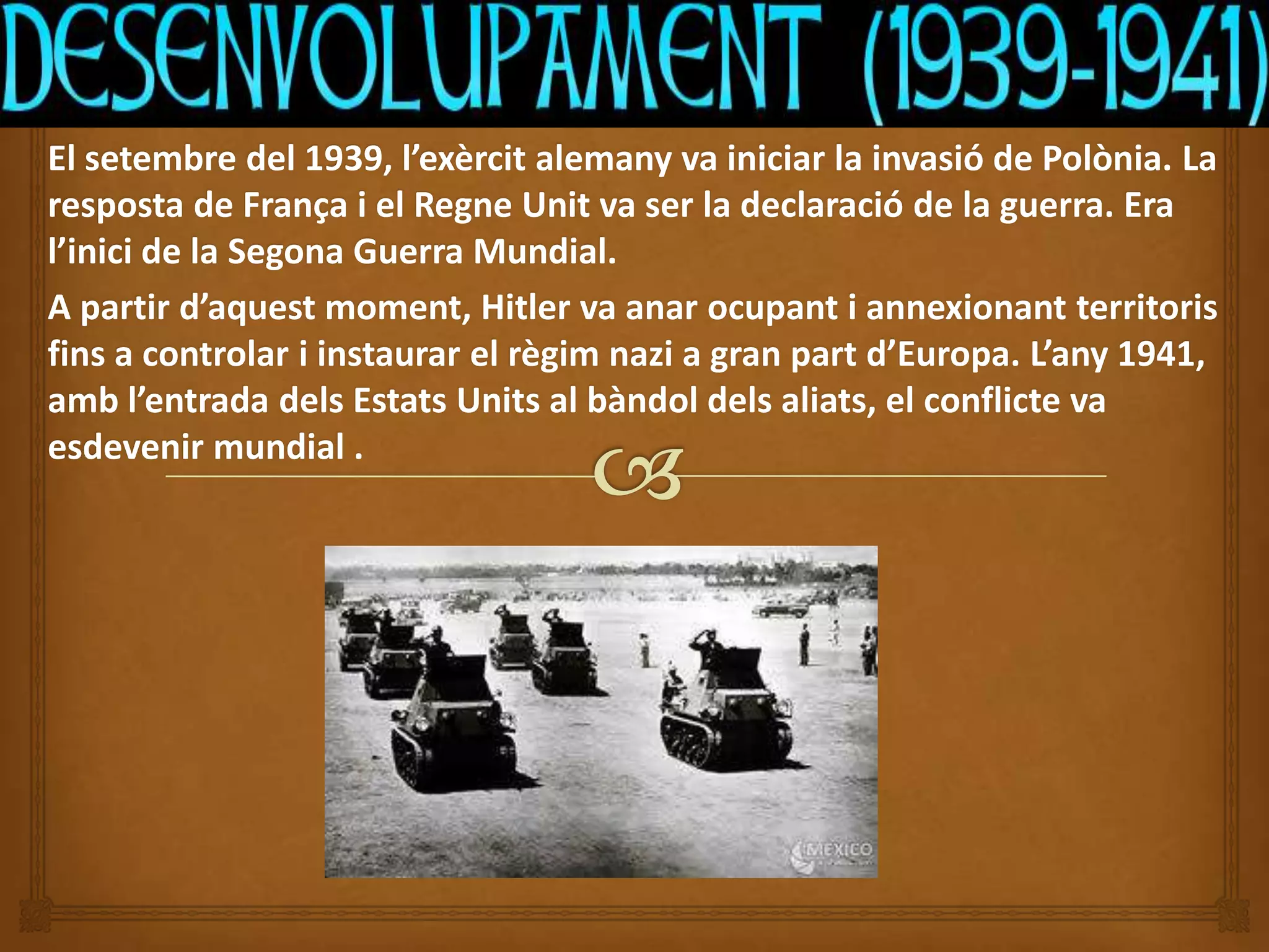 La segona guerra mundial | PPTX