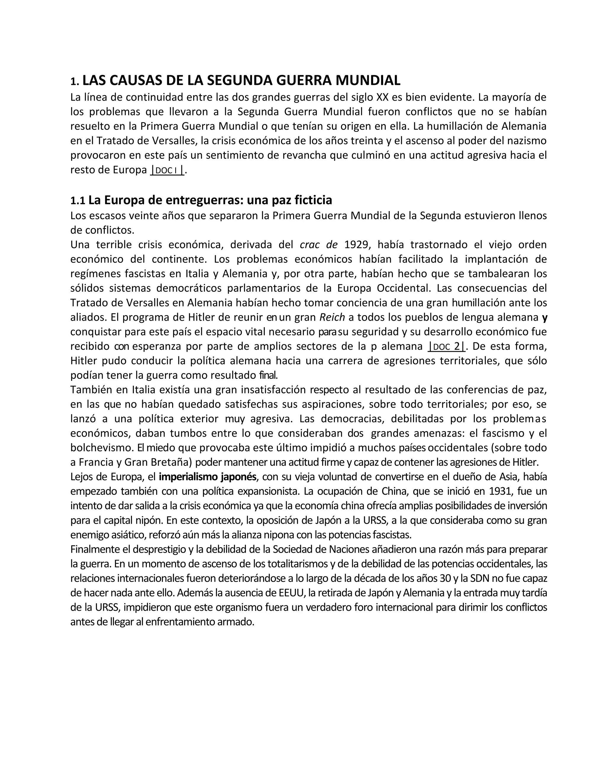 La segunda guerra mundial | PDF