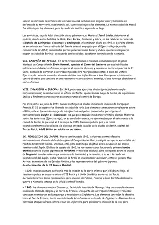La segunda guerra mundial escrito | DOCX