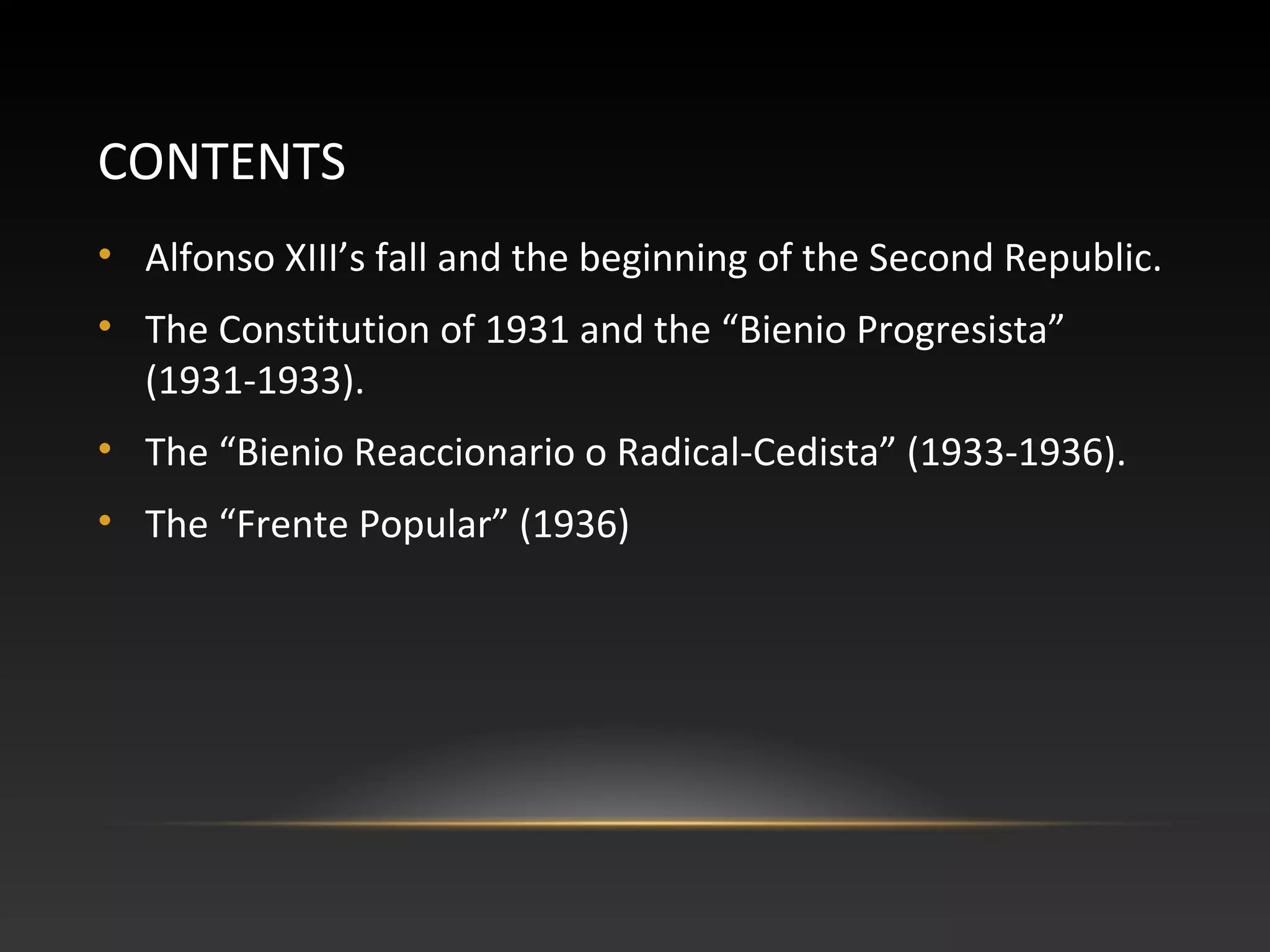 The Spanish Second Republic | PPT