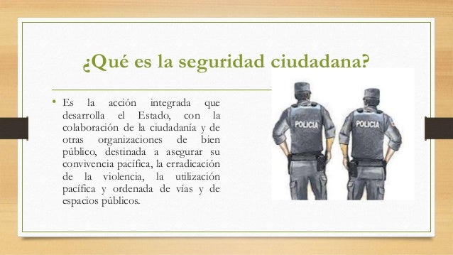 La seguridad ciudadana ppt