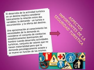 La seguridad turistica | PPTX