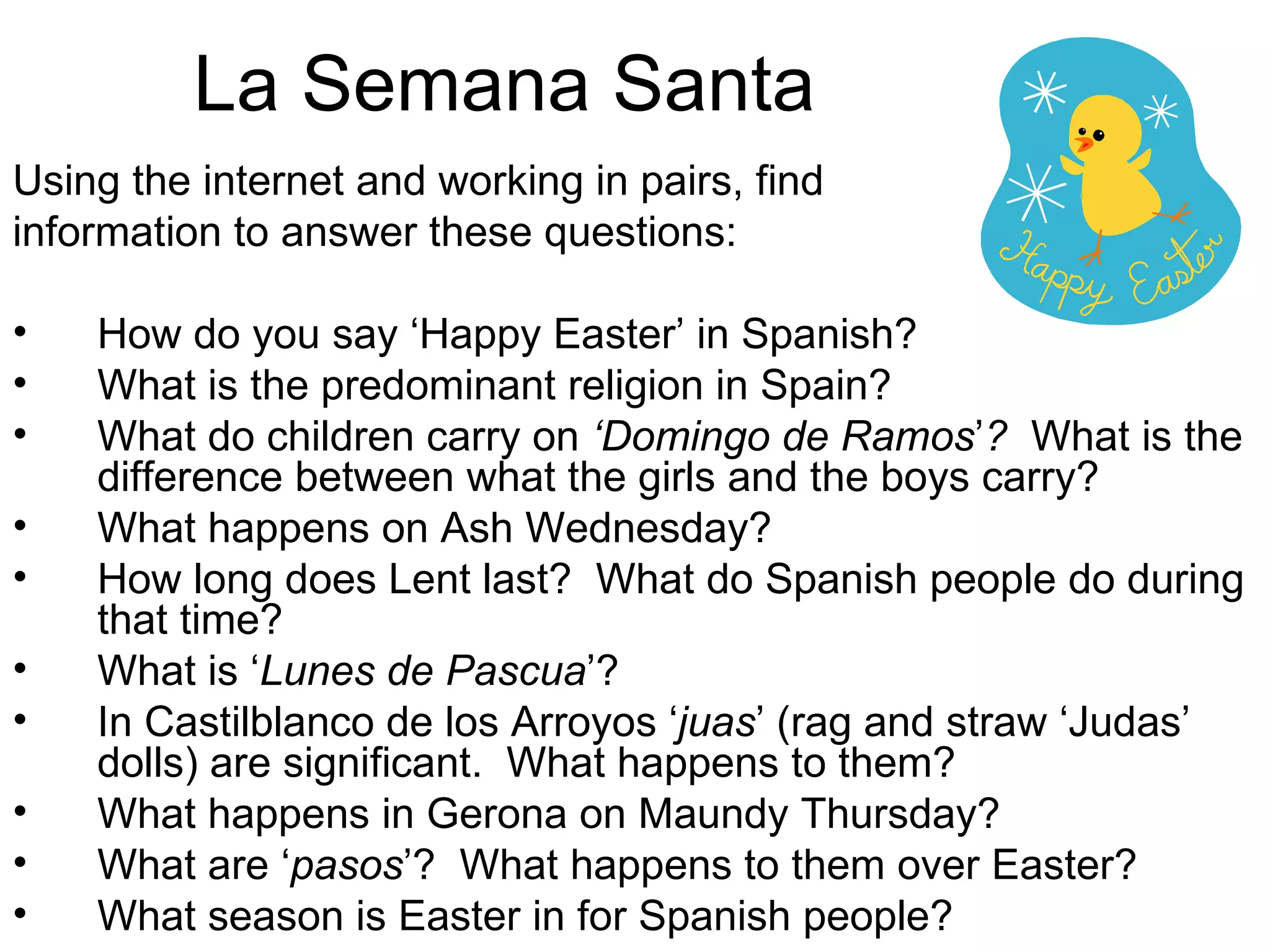 La semana santa ppt pix | PPT