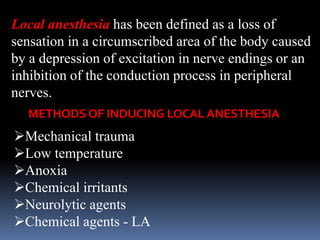 Local anesthesis | PPTX