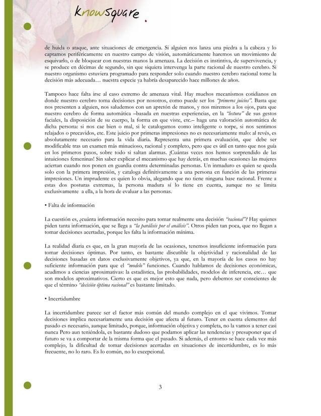 Las Emociones En La Toma De Decisiones Pdf