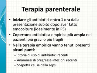 La sepsi nel paziente fragile | PPT