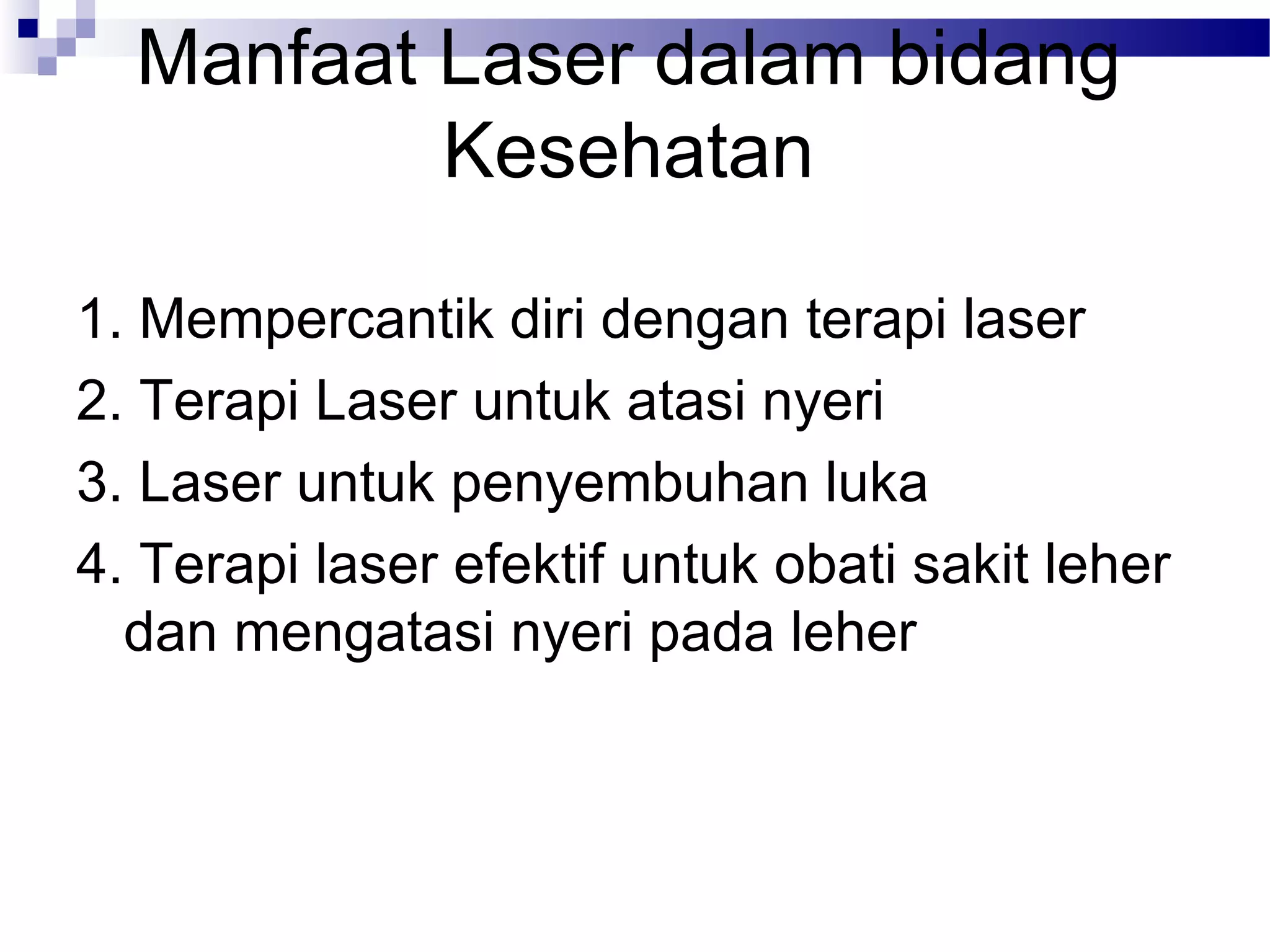 Laser (Sumber Fisis Fisioterapi) | PPT