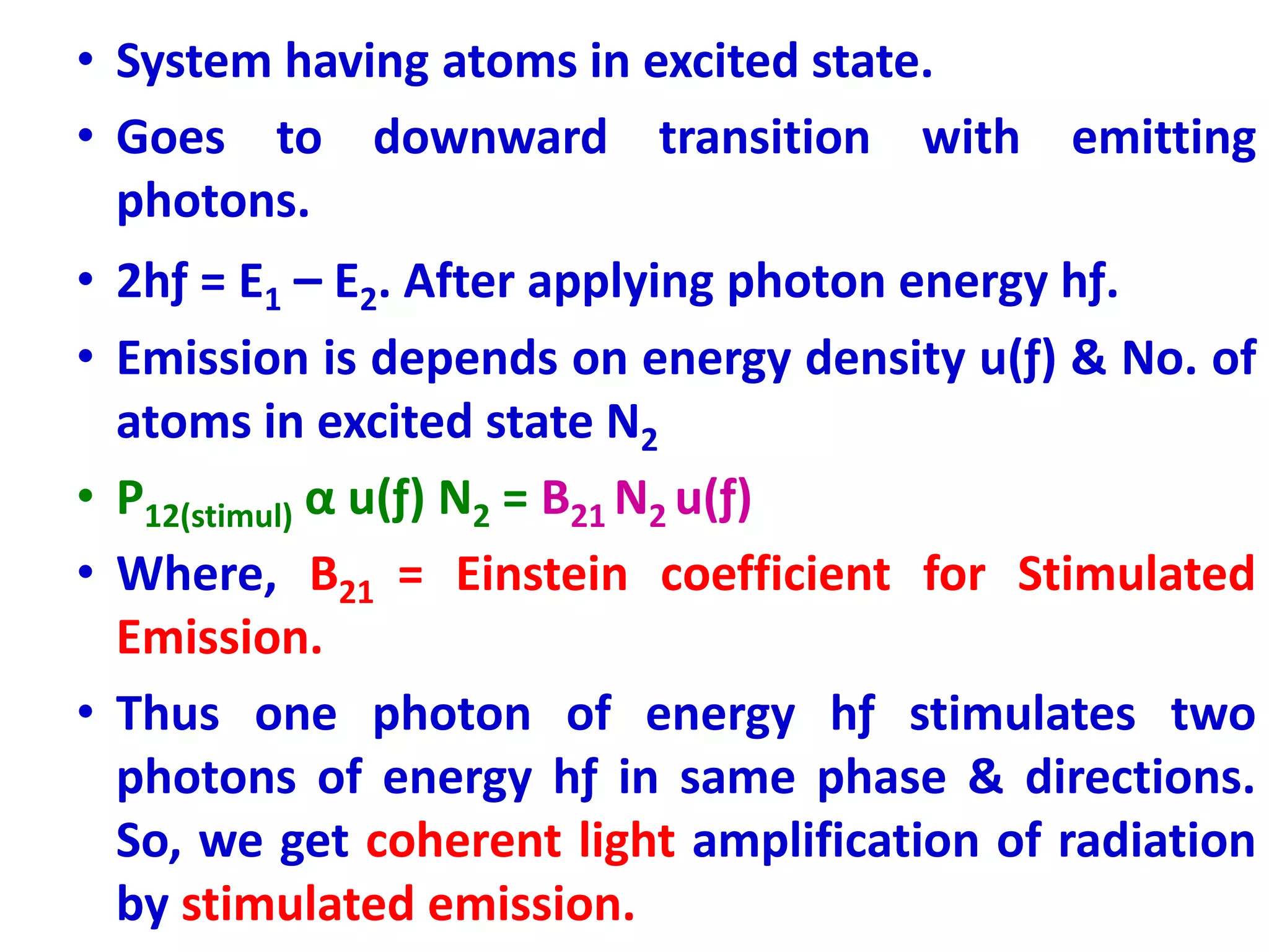 B.Tech sem I Engineering Physics U-II Chapter 2-LASER | PPTX
