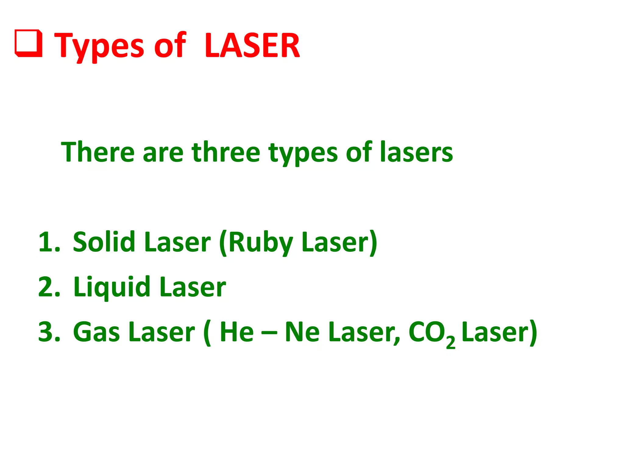 B.Tech sem I Engineering Physics U-II Chapter 2-LASER | PPTX