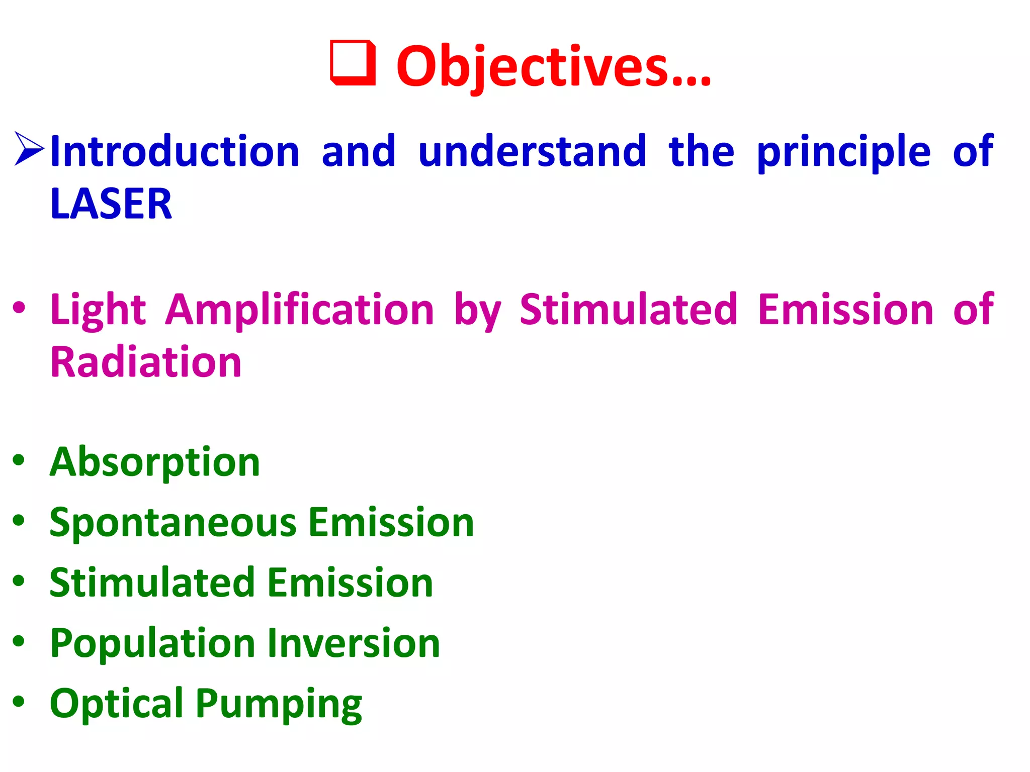 B.Tech sem I Engineering Physics U-II Chapter 2-LASER | PPTX