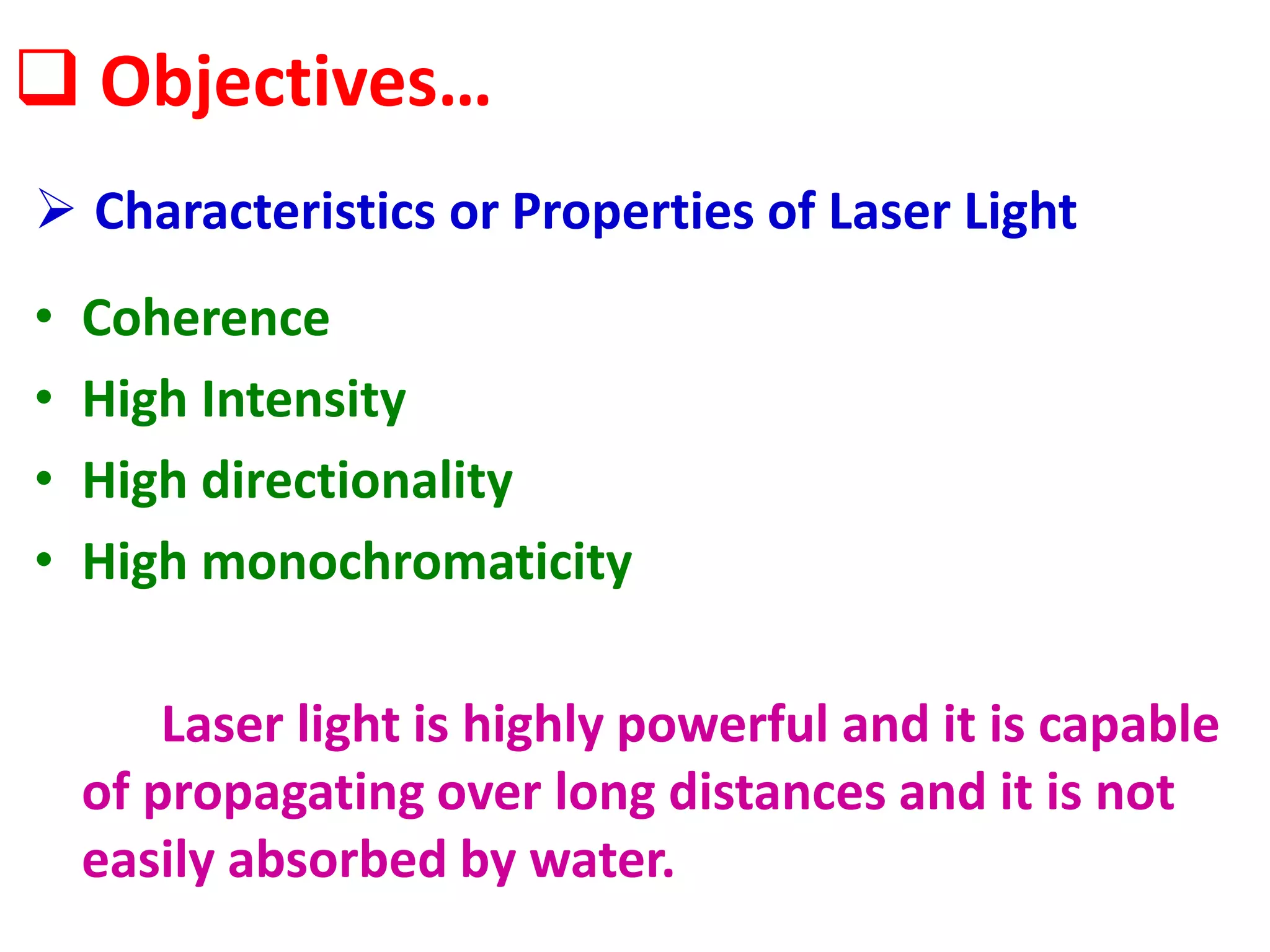 B.Tech sem I Engineering Physics U-II Chapter 2-LASER | PPTX