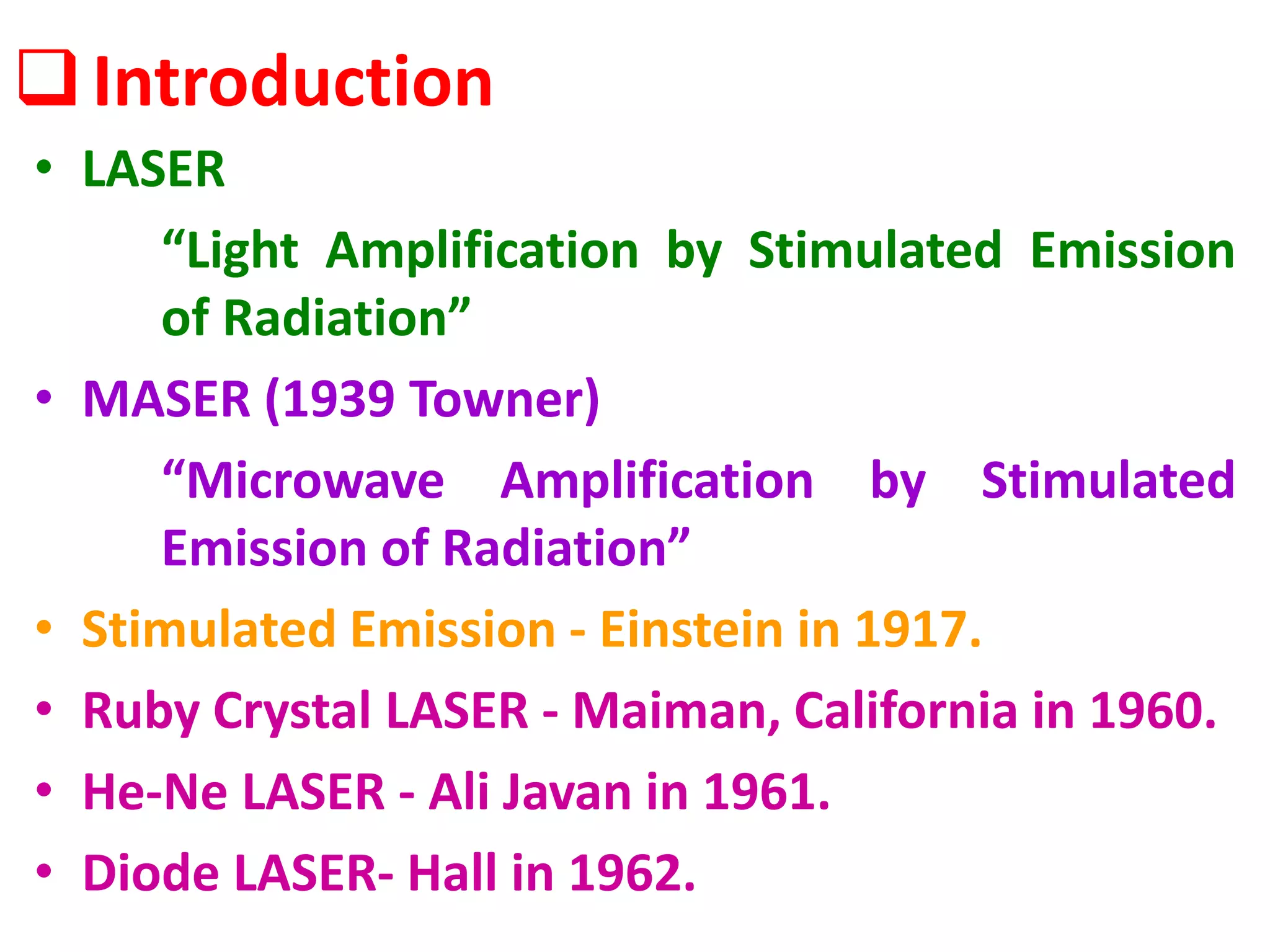 B.Tech sem I Engineering Physics U-II Chapter 2-LASER | PPTX