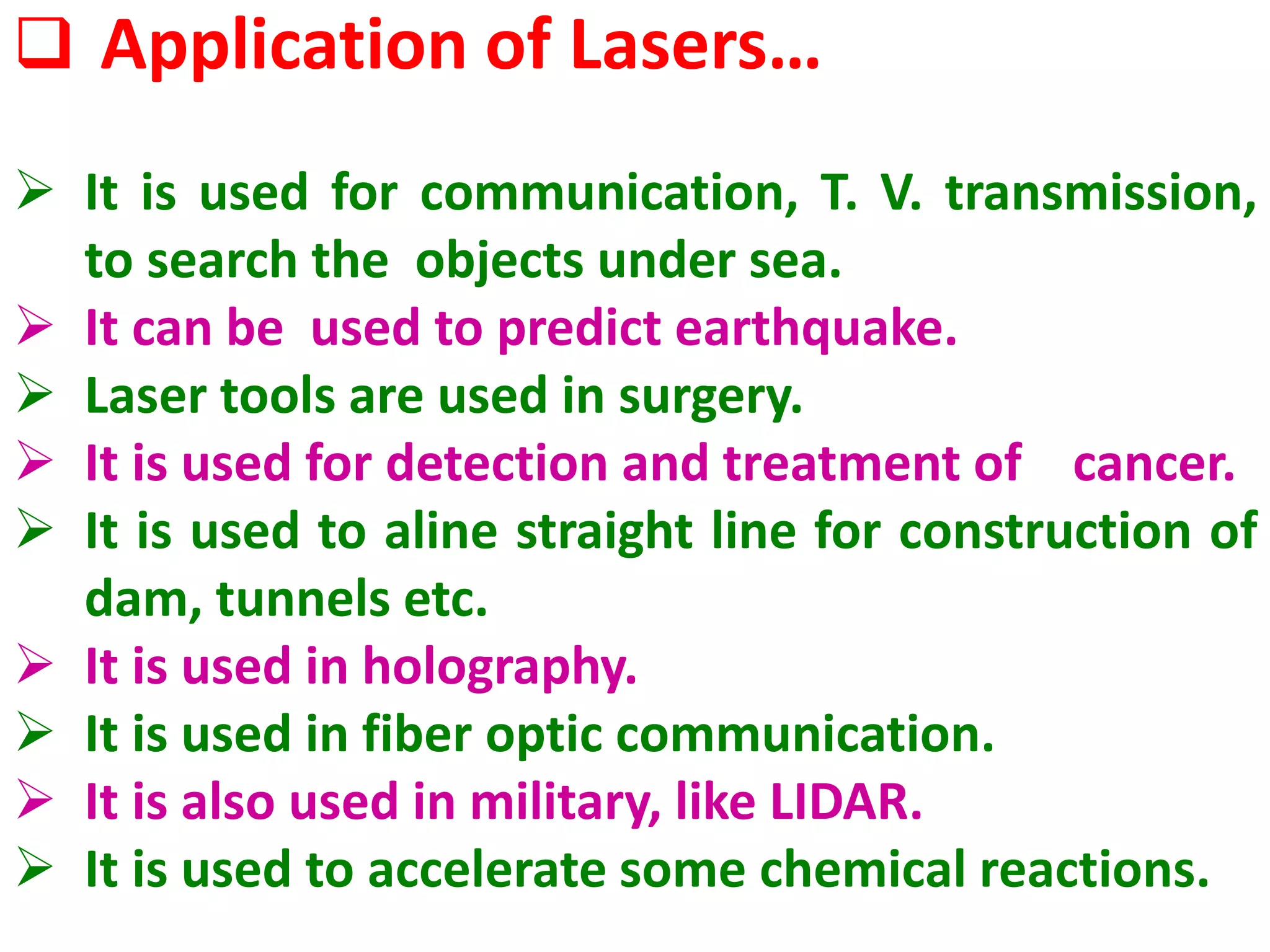 B.Tech sem I Engineering Physics U-II Chapter 2-LASER | PPTX
