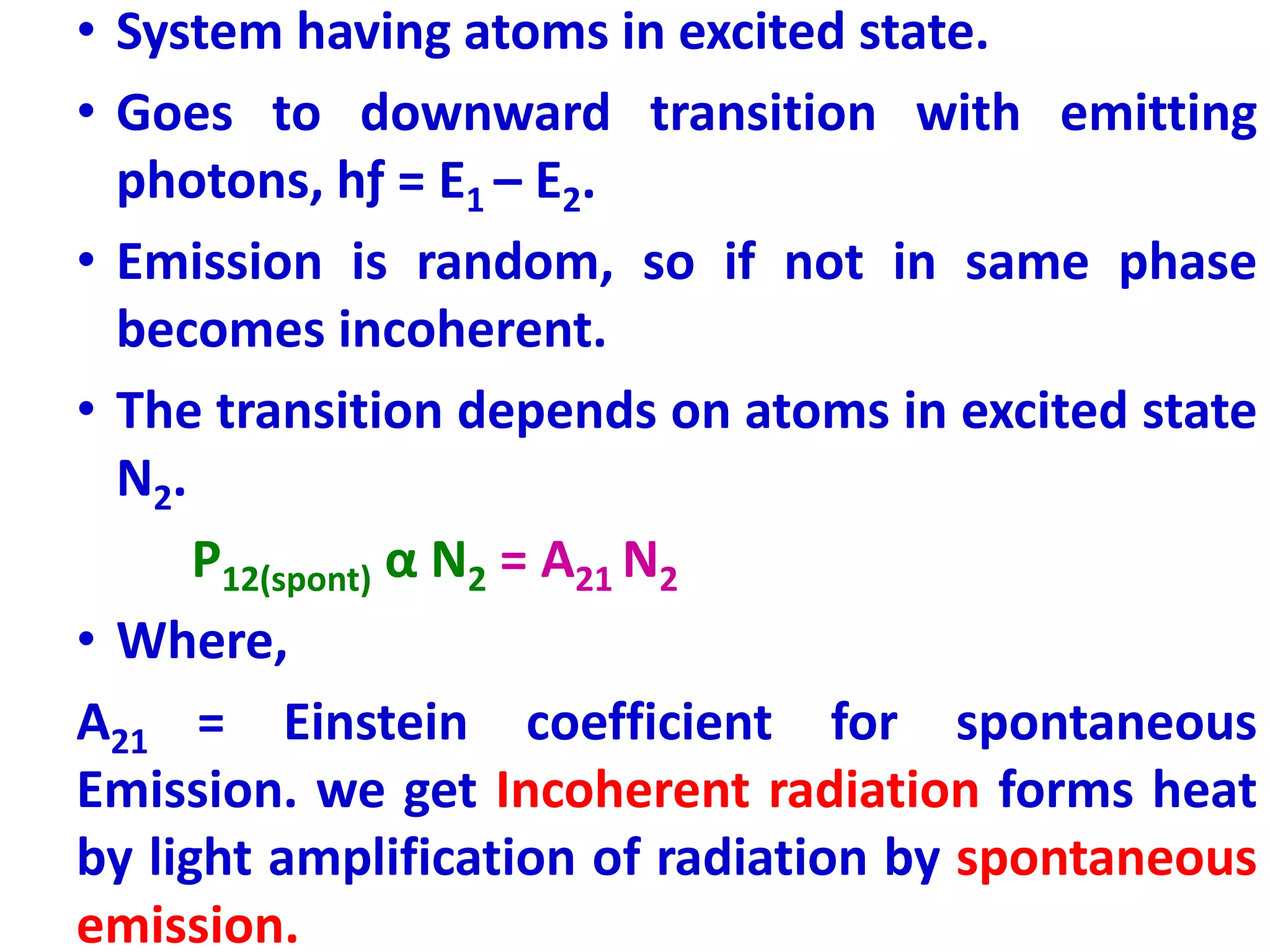 B.Tech sem I Engineering Physics U-II Chapter 2-LASER | PPTX