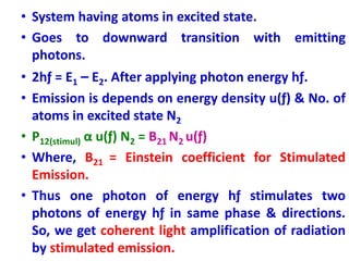 B.Tech sem I Engineering Physics U-II Chapter 2-LASER | PPTX