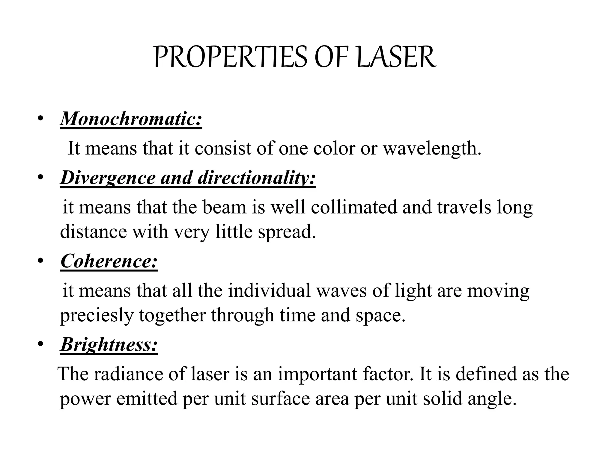 LASER & APPLICATIONS | PPTX