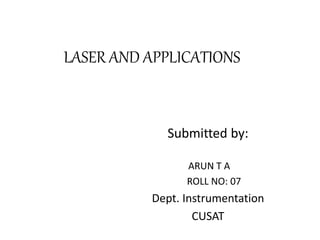 LASER & APPLICATIONS | PPTX