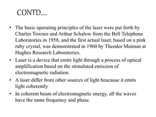 LASER & APPLICATIONS | PPTX