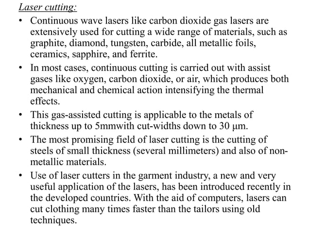 LASER & APPLICATIONS | PPTX
