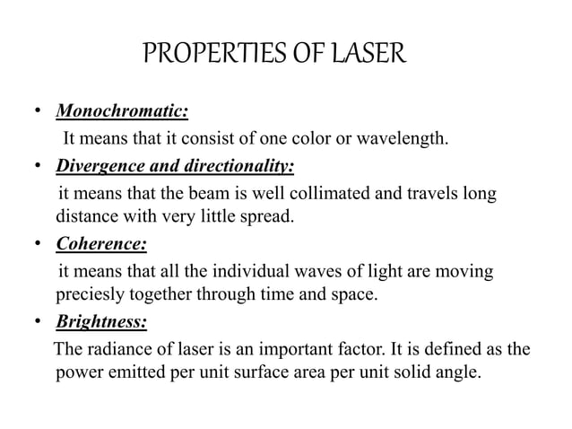 LASER & APPLICATIONS | PPTX