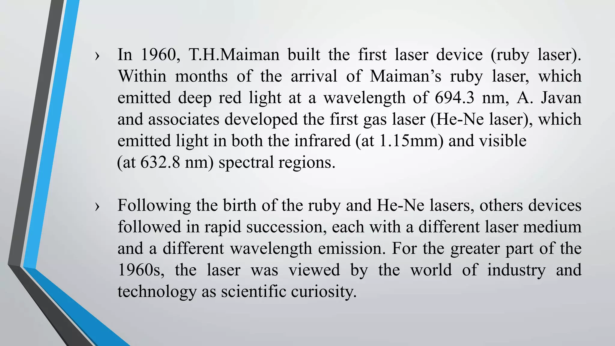 Laser in physics | PPTX