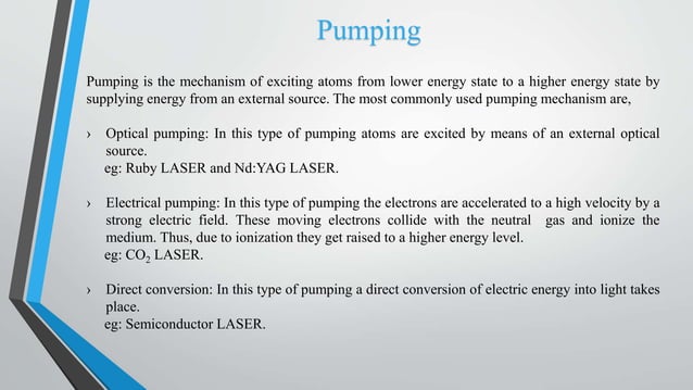 Laser in physics | PPTX | Chemistry | Science
