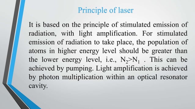Laser in physics | PPTX | Chemistry | Science