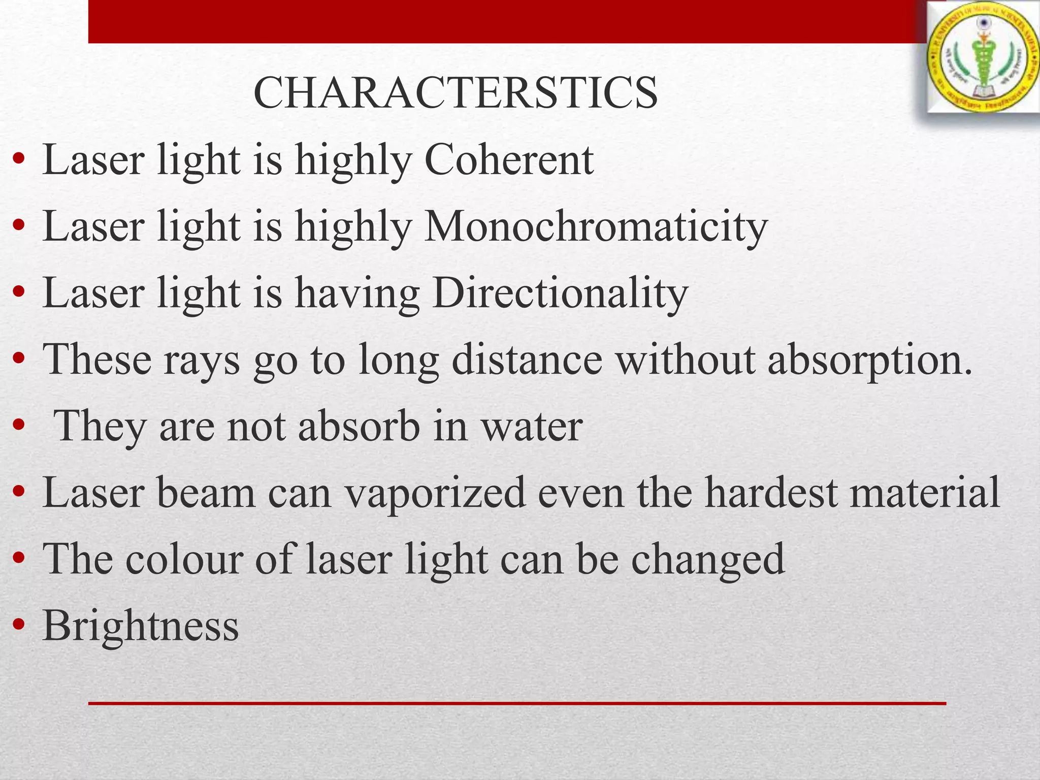 Laser optics | PPTX